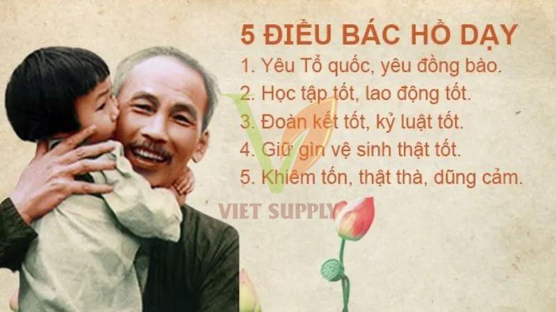 Ý nghĩa của 5 điều Bác Hồ dạy thiếu niên nhi đồng
